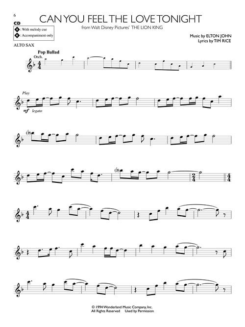 Disney Solos for Alto Sax » all-sheetmusic.com