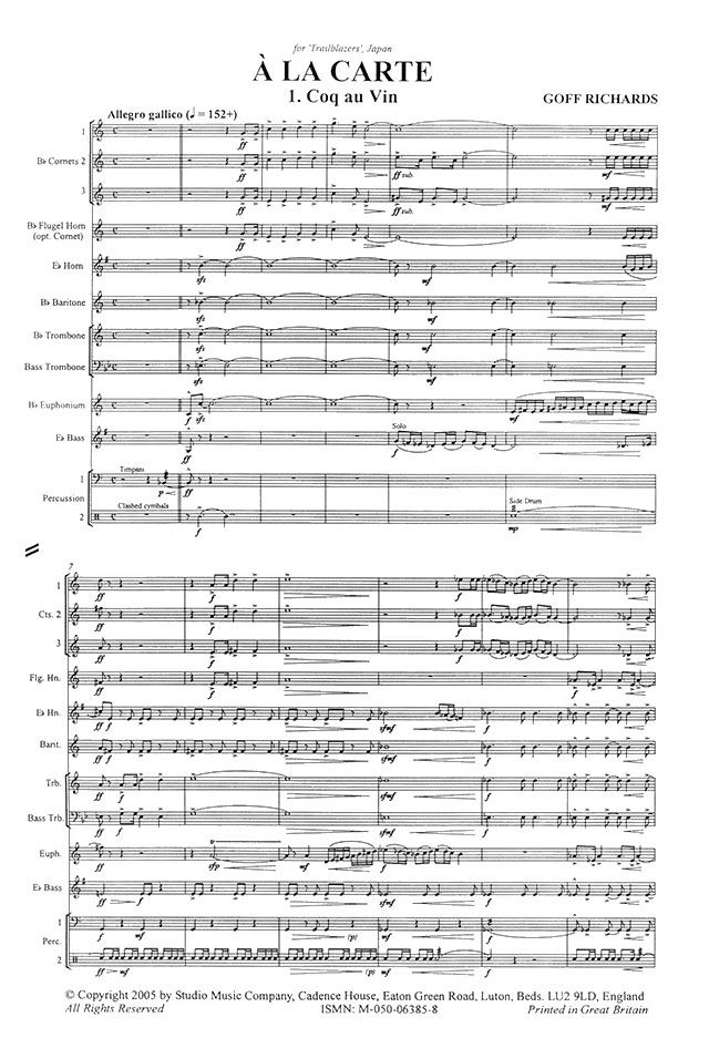 Goff Richards Brass Band » Buy Sheet Music Online