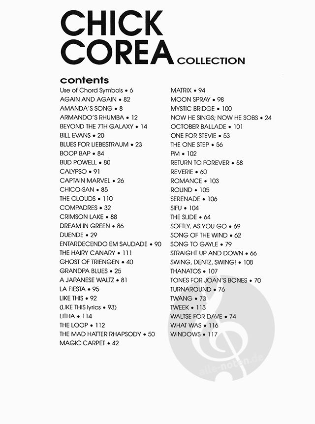 Chick Corea Piano Sheet Music » Buy Sheet Music Online