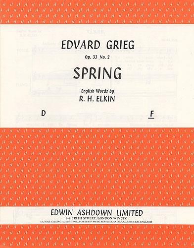 Spring by Edvard Grieg » Vocal Sheet Music , Shop now!