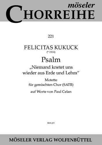Psalm (Felicitas Kukuck) » Sheet Music for Mixed Choir