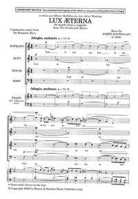 Lux aeterna (James MacMillan) » Sheet Music for Mixed Choir
