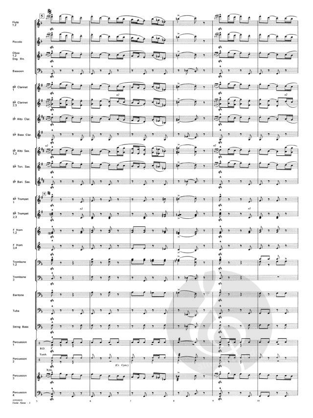 Home Alone (Selections From) (John Williams) » Sheet Music for Concert Band