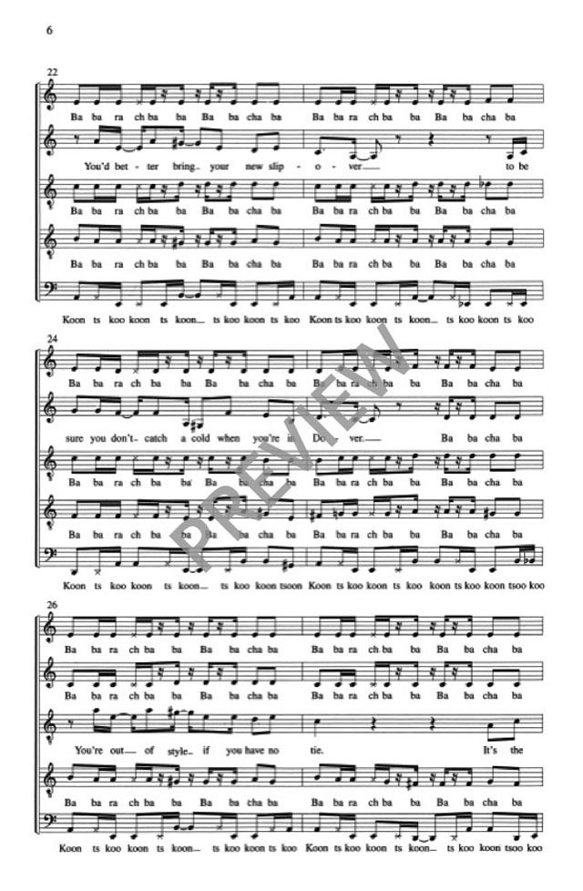 Acappella In Acapulco » Sheet Music for Mixed Choir