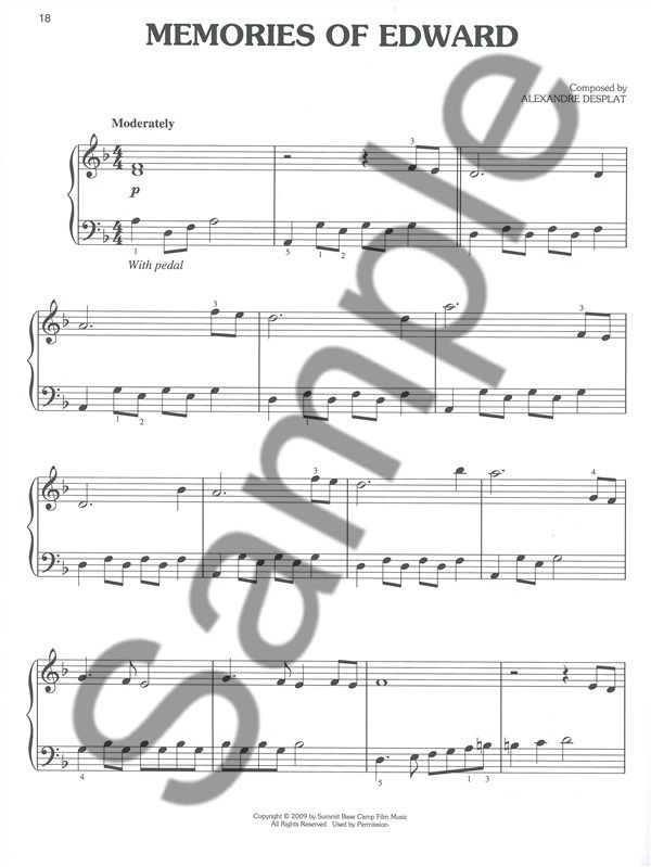 Alexandre Desplat Piano Sheet Music » Buy Online