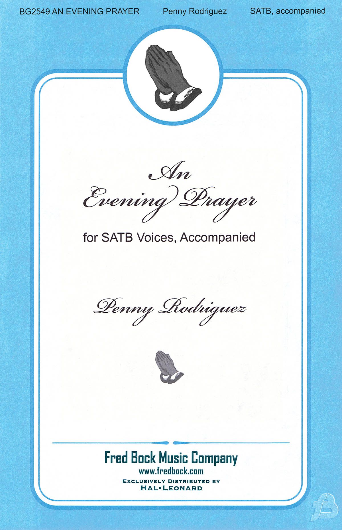 An Evening Prayer (Penny Rodriguez) » Sheet Music for Mixed Choir