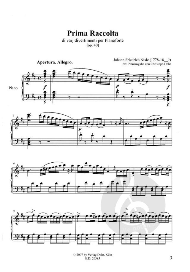 Johann Friedrich Nisle Sheet Music | all-sheetmusic.com