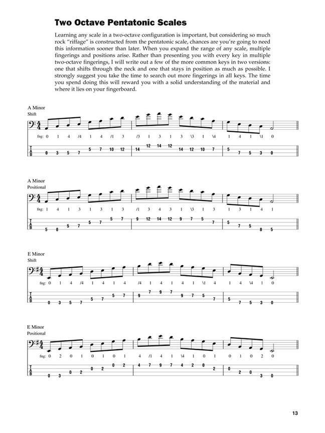 Pentatonic Scales For Bass (Ed Friedland) » Sheet Music for Bass