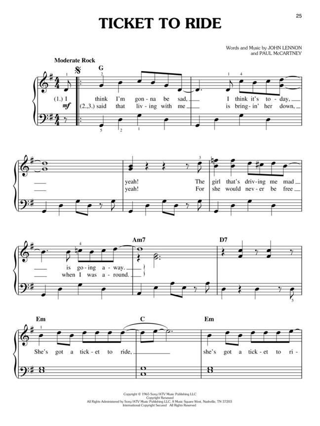 The Beatles » Piano Sheet Music at all-sheetmusic.com