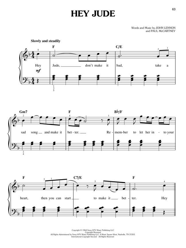 The Beatles » Piano Sheet Music at all-sheetmusic.com