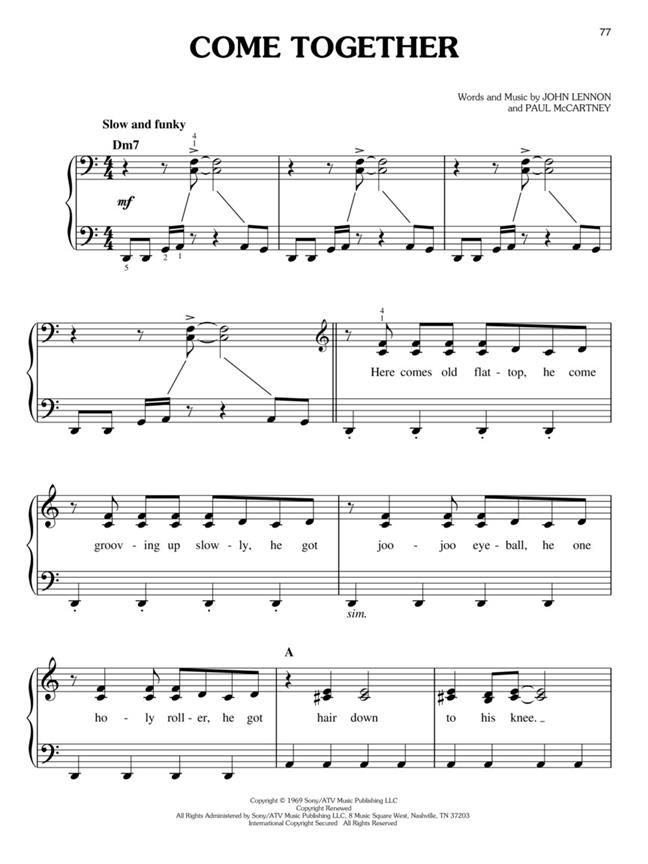 The Beatles » Piano Sheet Music at all-sheetmusic.com