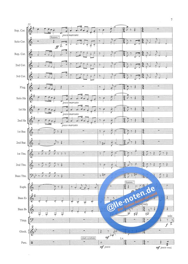 Chicken Run (John Powell) » Sheet Music for Brass Band - OBR15813