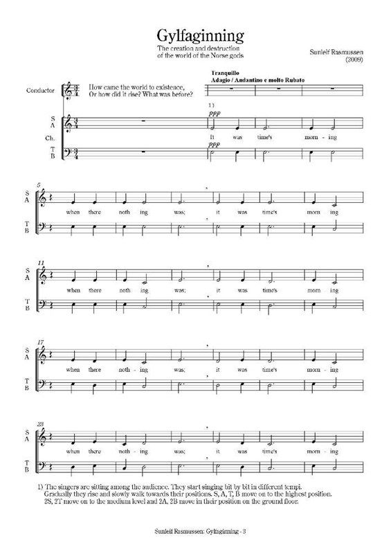 Sunleif Rasmussen Sheet Music for Mixed Choir