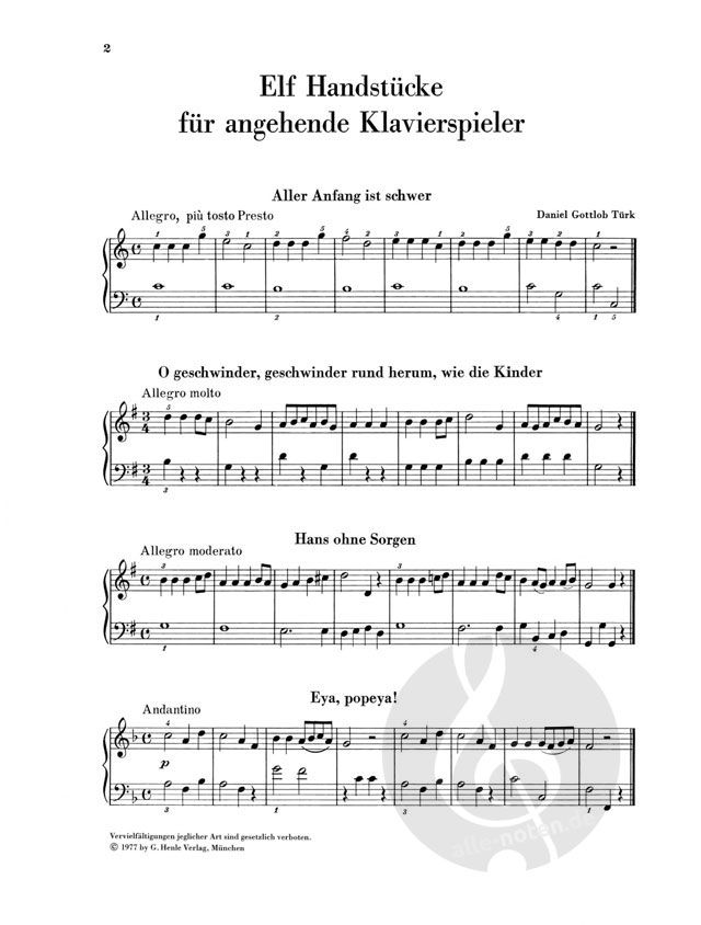 Easy Piano Pieces - Classical and Romantic Period - Volume I » all ...