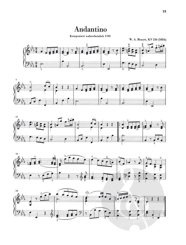 Easy Piano Music - 18th and 19th Century Vol. I » all-sheetmusic.com