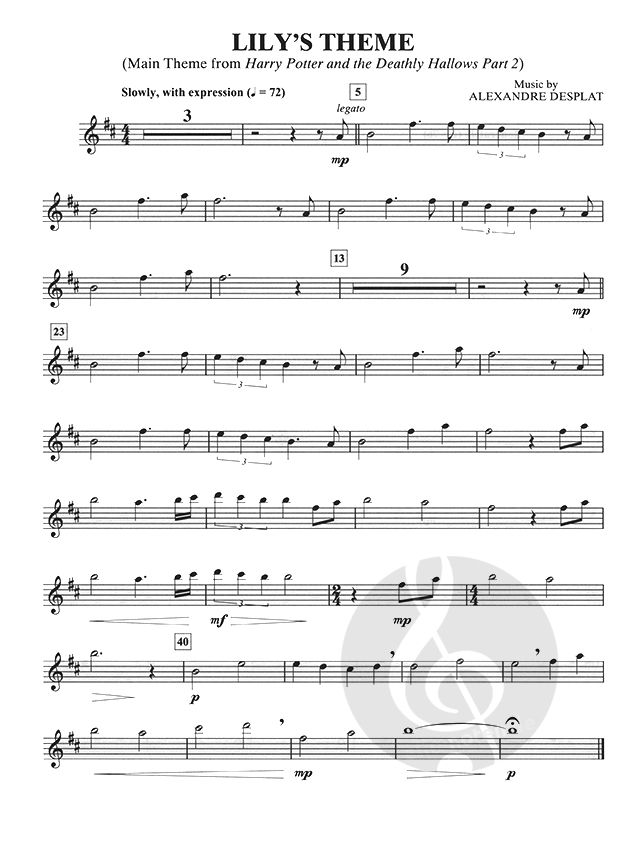 Harry Potter Instrumental Solos by John Williams » Saxophone Sheet Music
