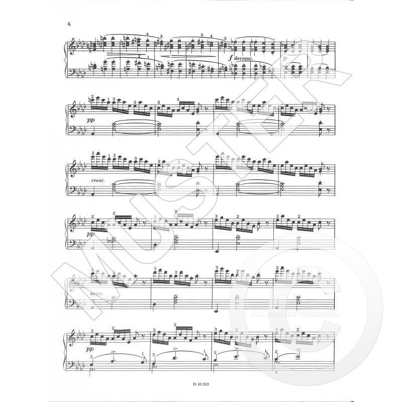Impromptu As-Dur D 899/4 Op. 90/4 by Franz Schubert » Piano Sheet Music