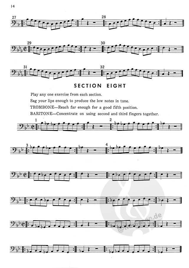 20 Minute Warm Ups by Allen Ostrander » Sheet Music for Trombone