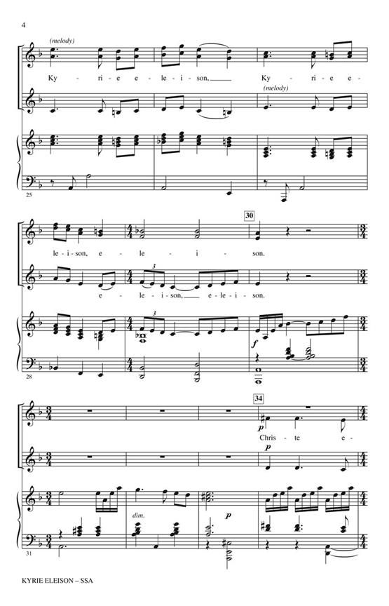 Kyrie Eleison (John Leavitt) » Sheet Music for Women's Choir