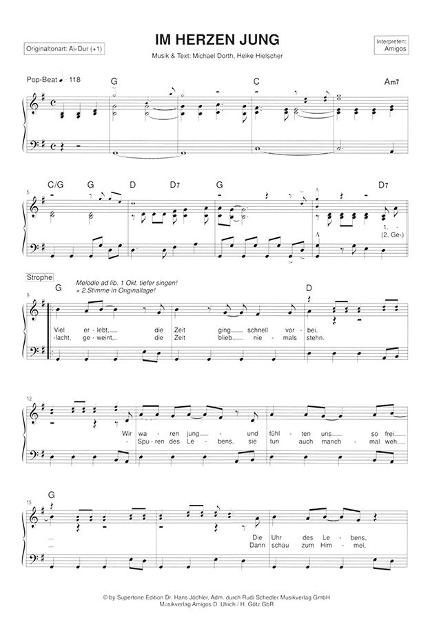 Im Herzen jung » Songbooks , great selection » buy online