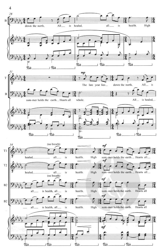 Sure On This Shining Night by Morten Lauridsen » Men's Choir Sheet Music