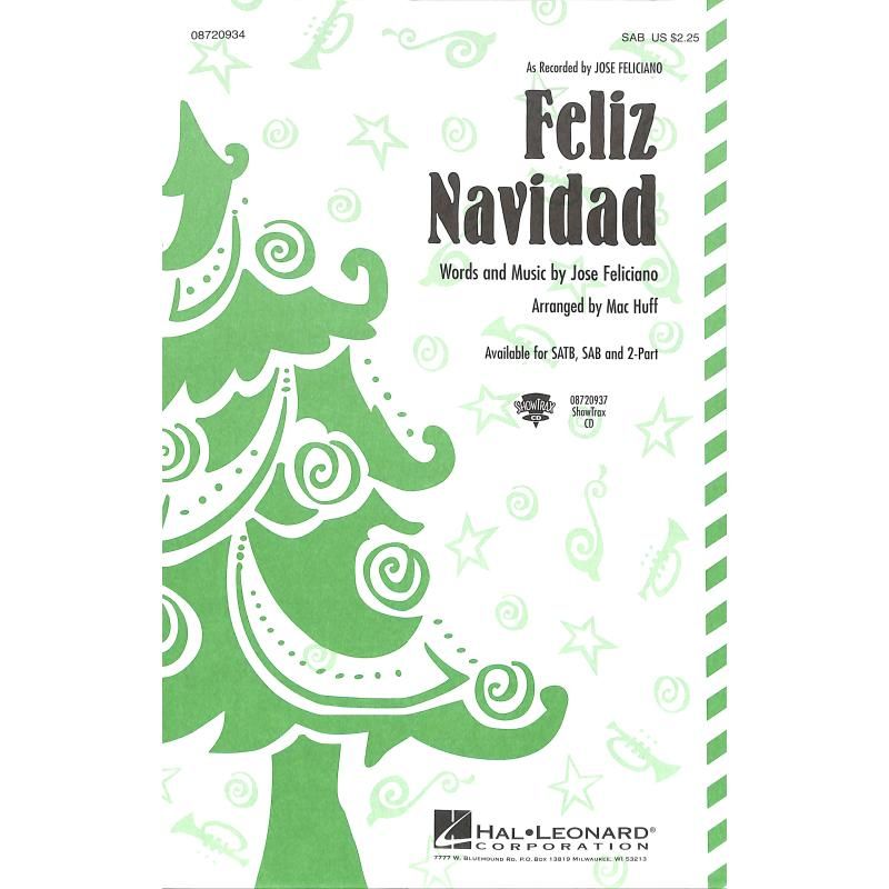 Feliz Navidad » Sheet Music for Mixed Choir - 08720934