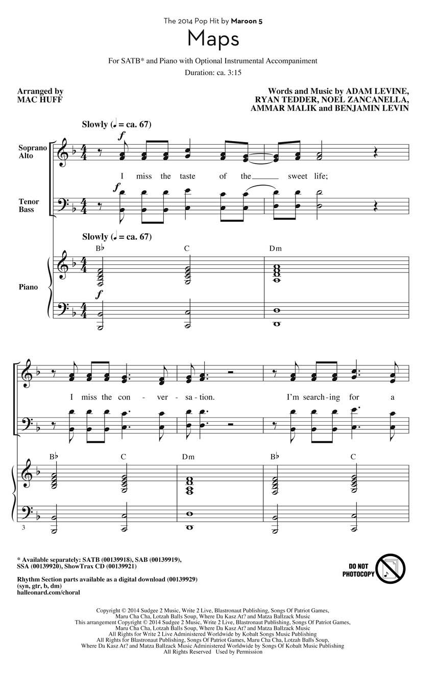Maps » Choir Sheet Music (CD) at all-sheetmusic.com