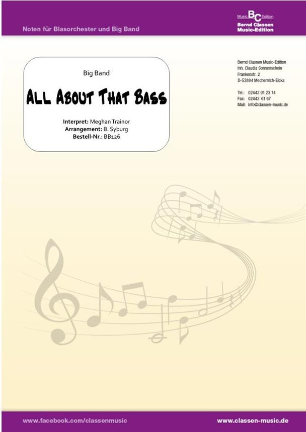 All About That Bass (Meghan Trainor) » Jazz Ensemble Sheet Music