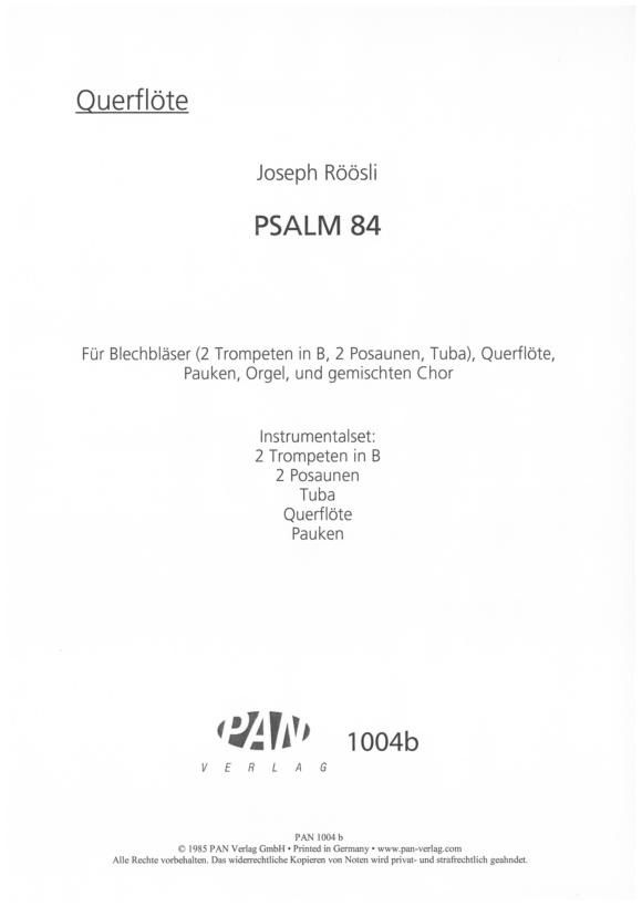 Psalm 84 (Joseph Röösli) » Sheet Music for Ensemble (Set of Parts)
