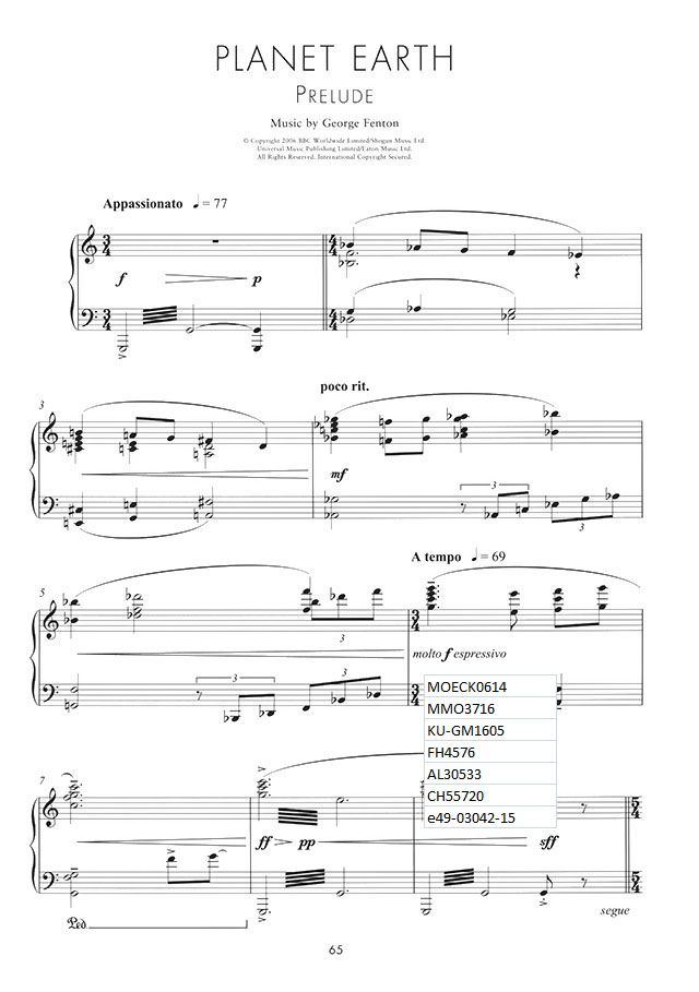 Film Scores for Solo Piano » all-sheetmusic.com