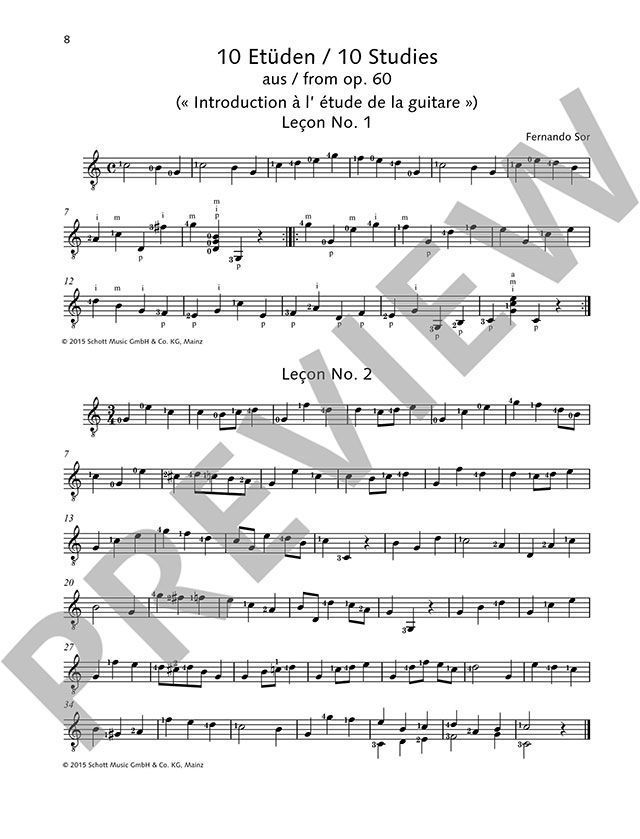 Sor for Guitar by Fernando Sor » Guitar Sheet Music
