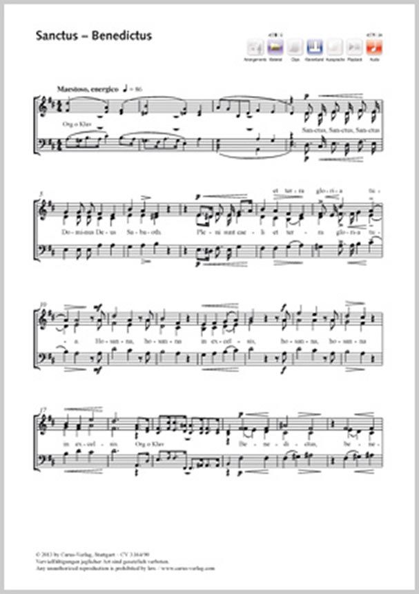 Sanctus-Benedictus (Józef Swider) » Sheet Music for Mixed Choir (Score)