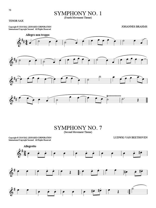 101 Classical Themes for Tenor Sax » all-sheetmusic.com