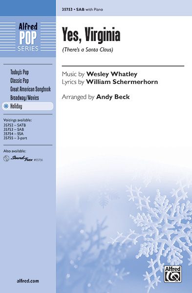 Yes, Virginia (There's A Santa Claus) (Wesley Whatley) » Sheet Music ...