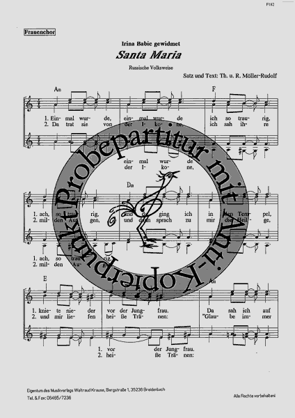 Santa Maria » Women's Choir Sheet Music , great selection