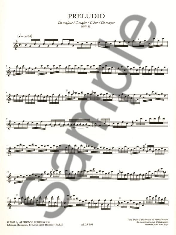 Johann Sebastian Bach Sheet Music for Recorder