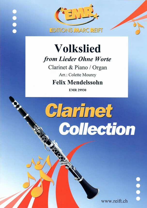Volkslied by Felix Mendelssohn Bartholdy » Sheet Music for Clarinet