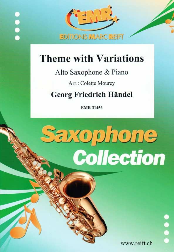 Theme with Variations DOWNLOAD by Georg Friedrich Händel » Saxophone ...