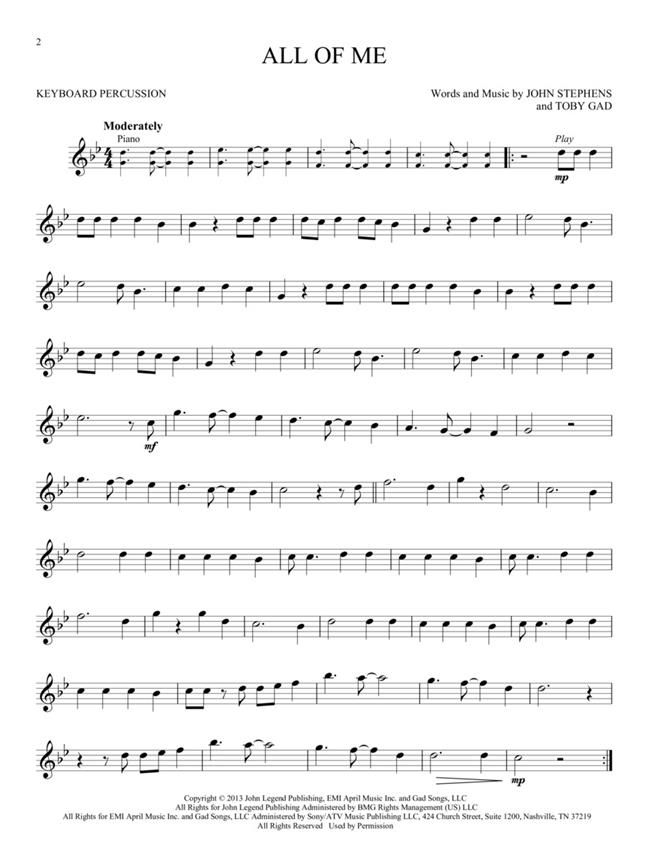 Simple Songs - Keyboard Percussion » Sheet Music for Mallets