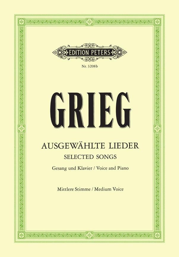 Album of 60 Selected Songs by Edvard Grieg » Vocal Sheet Music (Medium ...