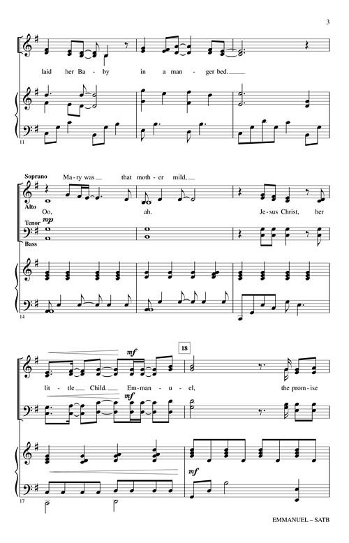 Emmanuel (Laura Story) » Sheet Music for Mixed Choir