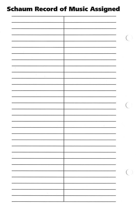 Piano Lesson Record Sheets » all-sheetmusic.com