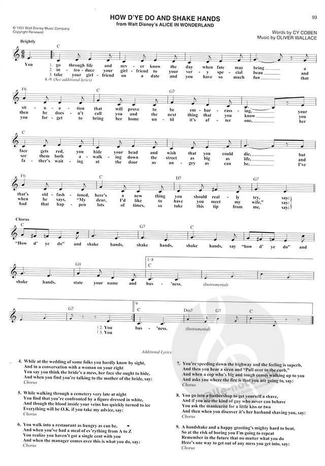 The Disney Fake Book » all-sheetmusic.com