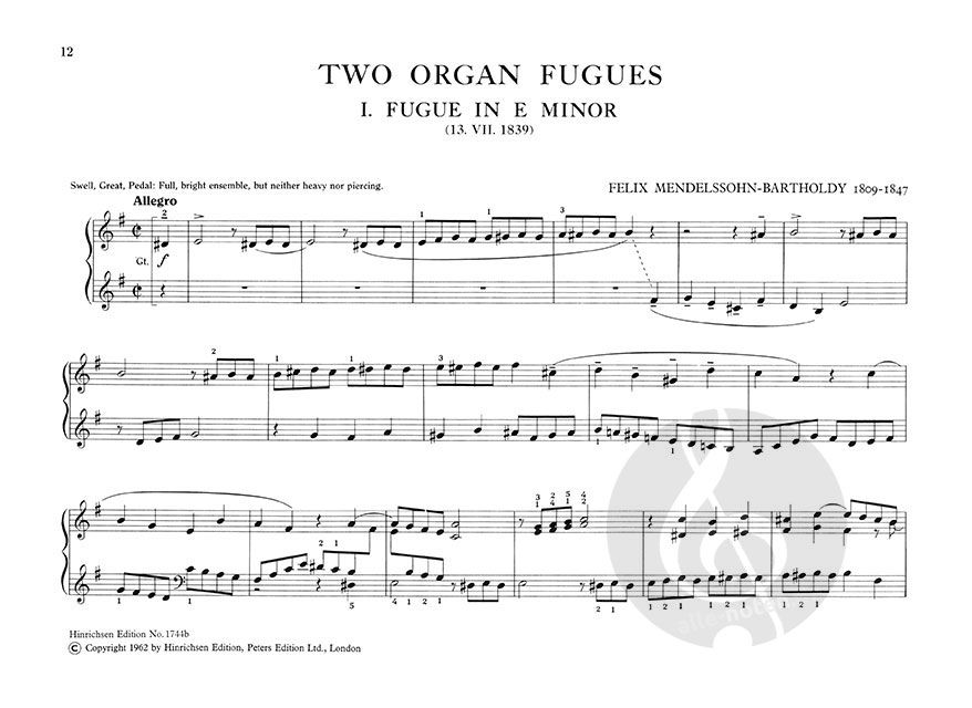 Thomas Tallis Organ Sheet Music » Buy Sheet Music Online