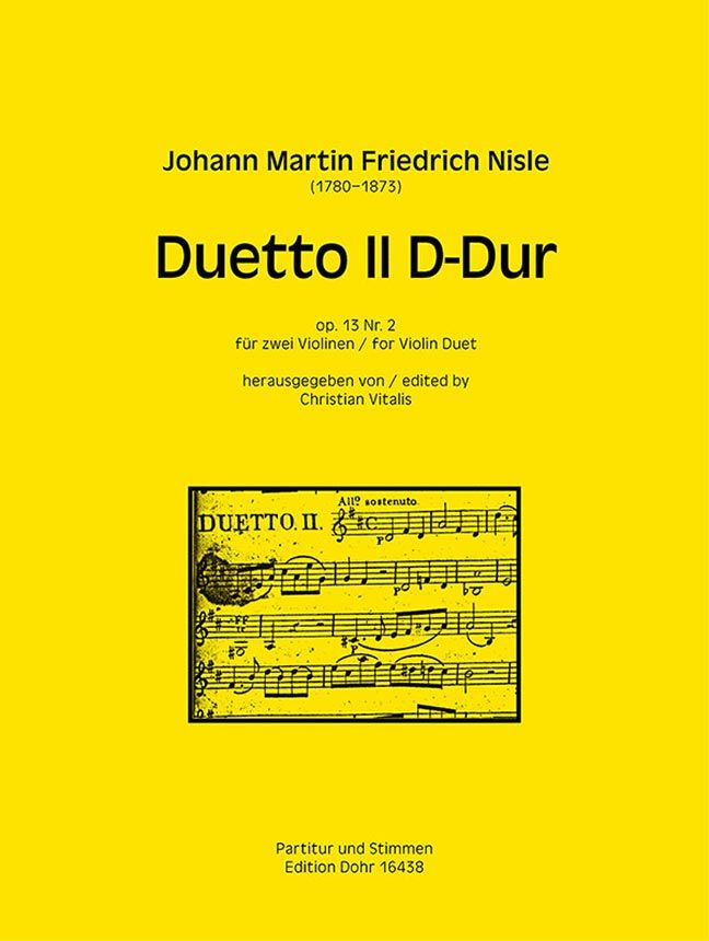 Duetto II by Johann Friedrich Nisle » Sheet Music for Violin