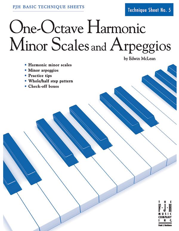 1-Octave Harm Minor Scales Arp by Edwin McLean » Piano Sheet Music