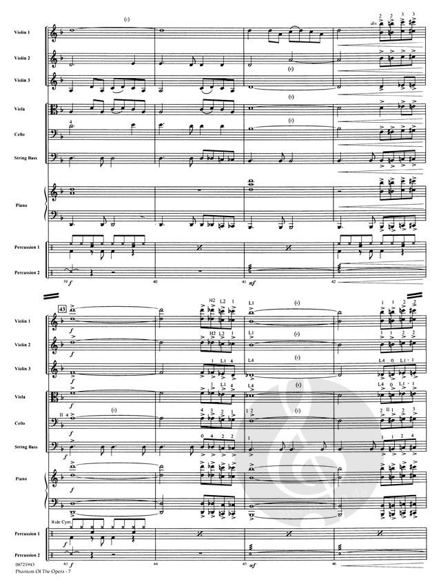 Phantom of the Opera (Main Theme) by Andrew Lloyd Webber » Sheet Music ...