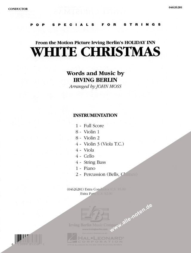 White Christmas by Irving Berlin » Sheet Music for String Orchestra